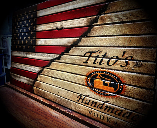 American Tito’s Vodka Flag – American Flag Signs