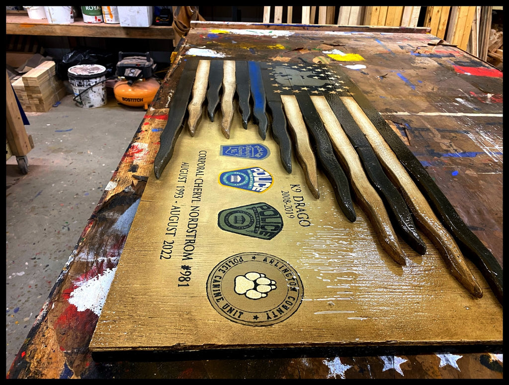 Customized Law Enforcement Flag – American Flag Signs