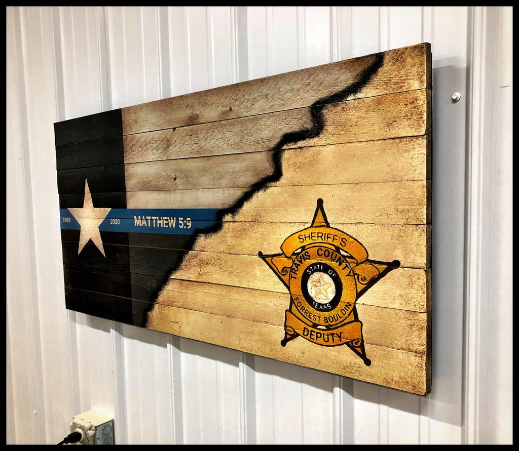 Customized Law Enforcement Flag – American Flag Signs