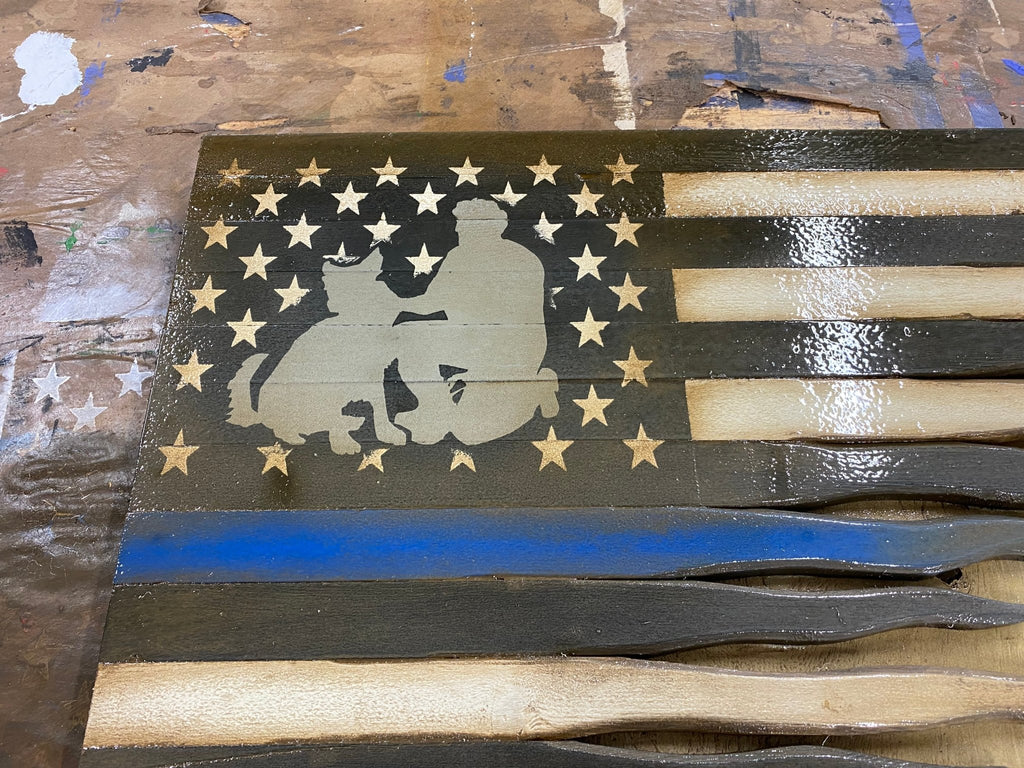 Customized Law Enforcement Flag – American Flag Signs