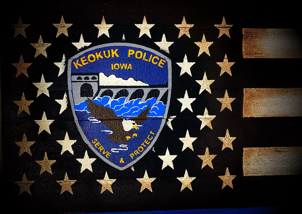 Customized Law Enforcement Flag – American Flag Signs