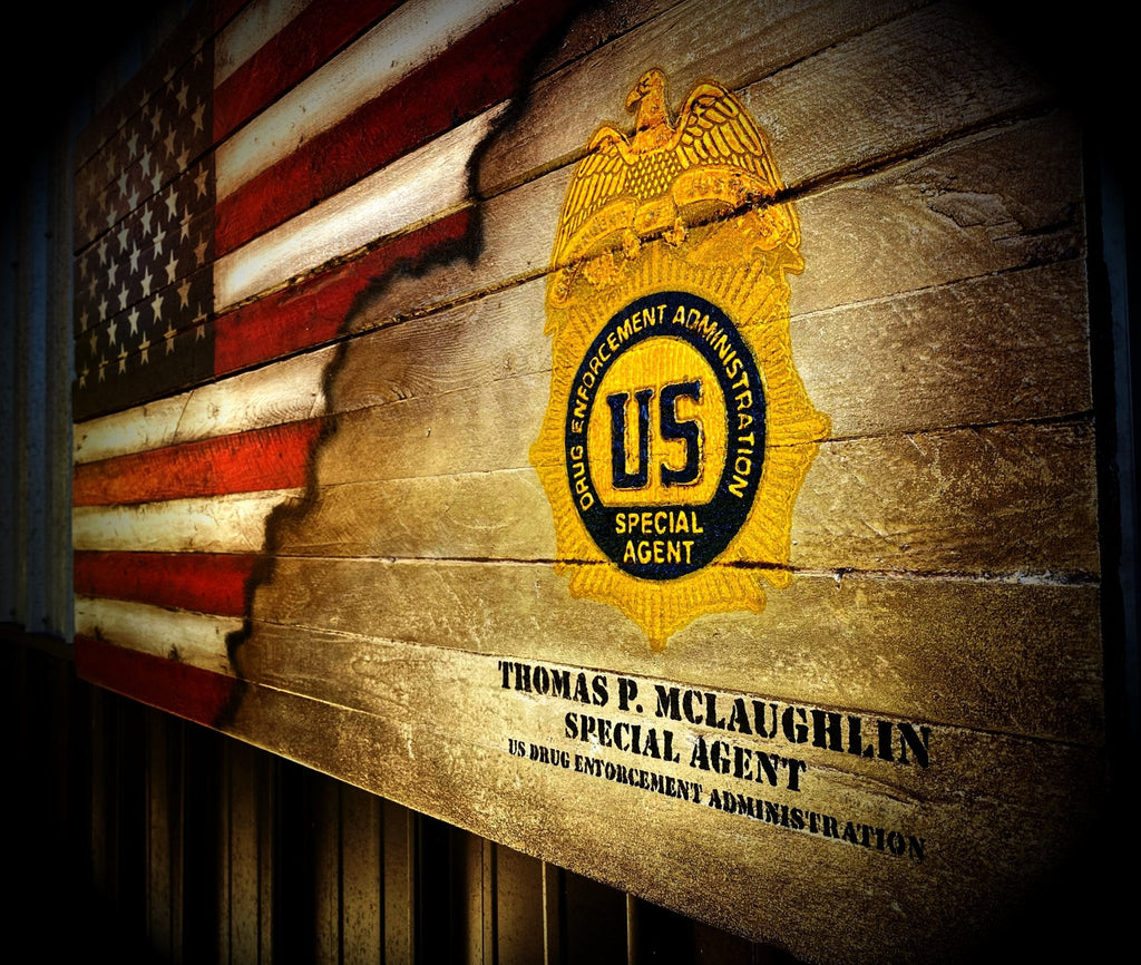 Customized Law Enforcement Flag – American Flag Signs