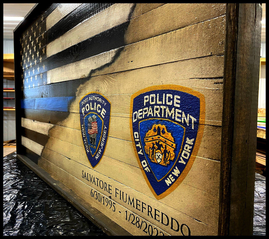 Customized Law Enforcement Flag – American Flag Signs