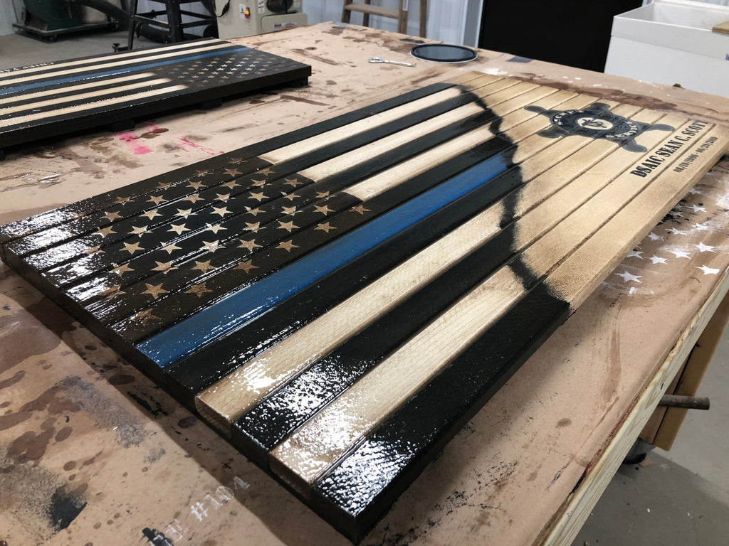 Customized Law Enforcement Flag – American Flag Signs