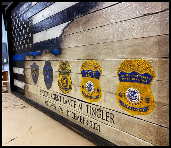 Customized Law Enforcement Flag – American Flag Signs