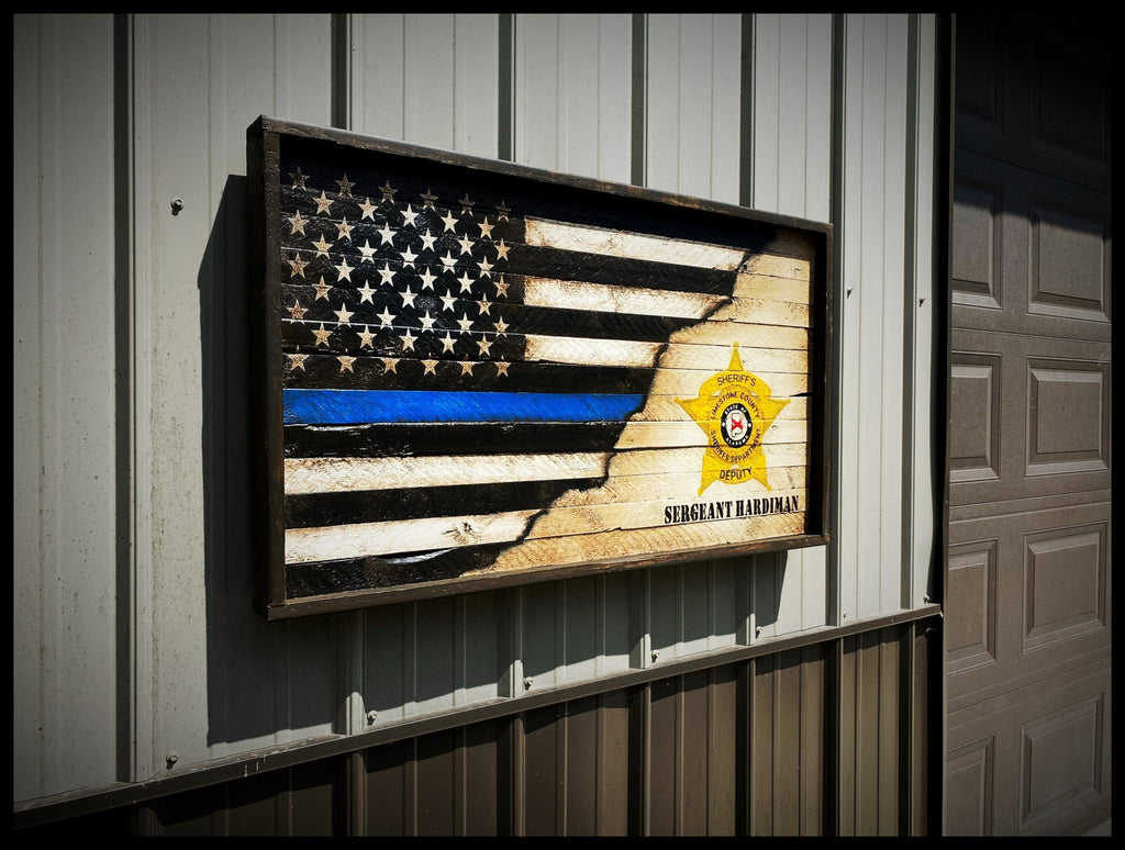 Customized Law Enforcement Flag – American Flag Signs