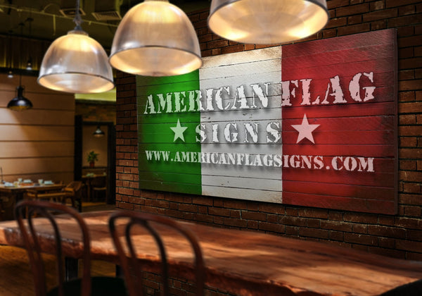 Restaurant With Italian Flag
