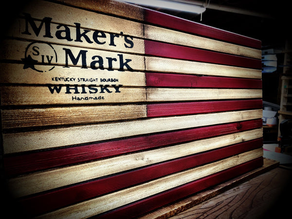 Marker Mark Whiskey Flag – American Flag Signs