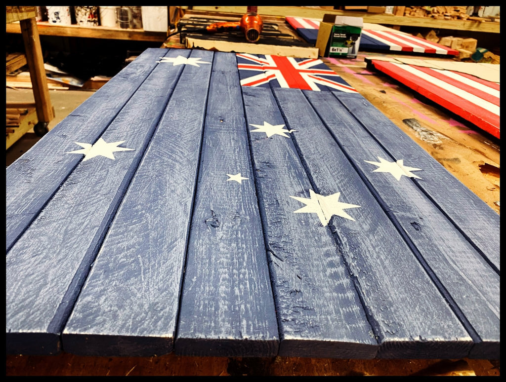 Oversized Australian Flag - Giant Wood Flag – American Flag Signs