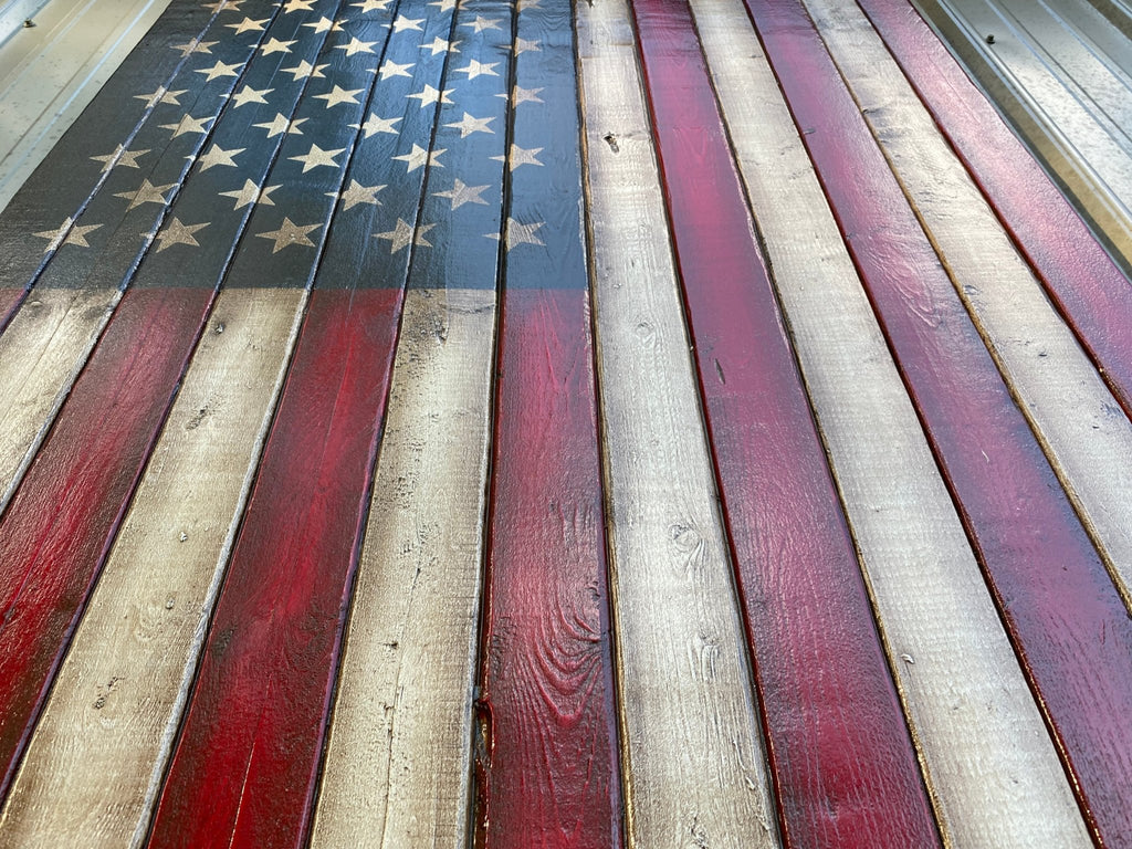 Oversized Vertical American Flag - Giant Wood Flags – American Flag Signs