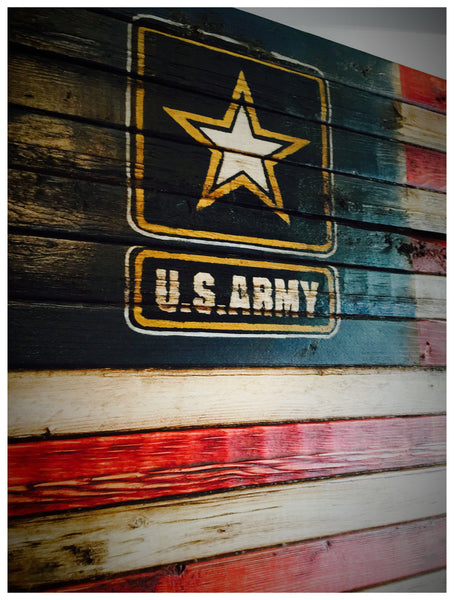 Rustic United States Army Flag – American Flag Signs