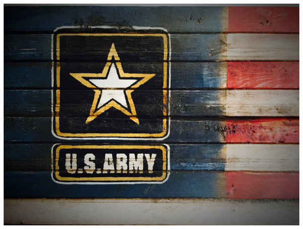 Rustic United States Army Flag – American Flag Signs