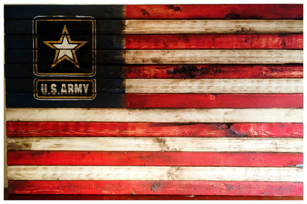 Rustic United States Army Flag – American Flag Signs
